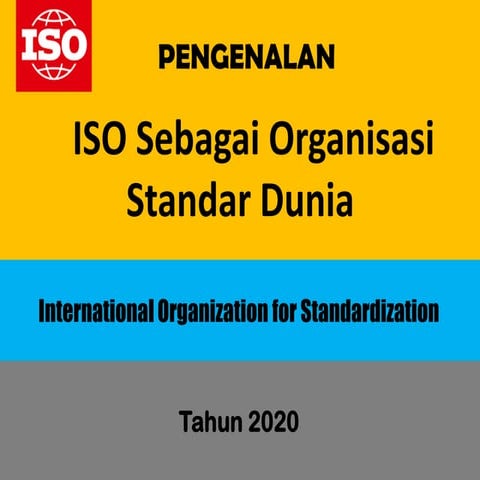 Pengenalan ISO sebagai Organisasi Standar Dunia | PDF
