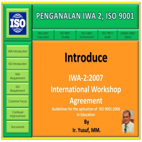 Introduce IWA 2:2007 | PDF