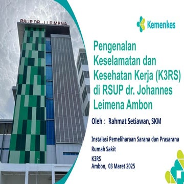 Pengenalan K3RS di Rumah sakit ambon.pptx