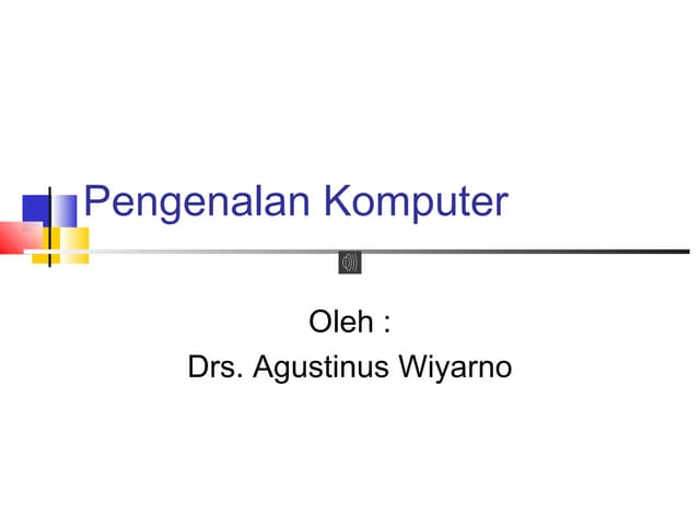 Pengenalan komputer | PPT