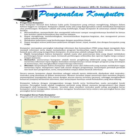 Pengenalan komputer.docx edit 1 kelas vii | PDF