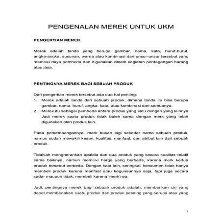 Hukum merek | PPT