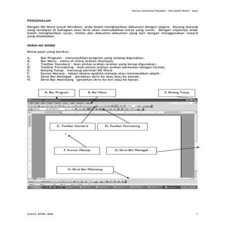 Pengenalan microsoft word | PDF