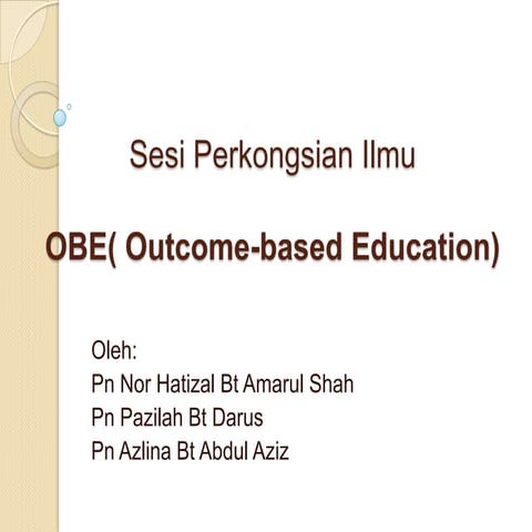 Pengenalan obe bahasa melayu | PPTX