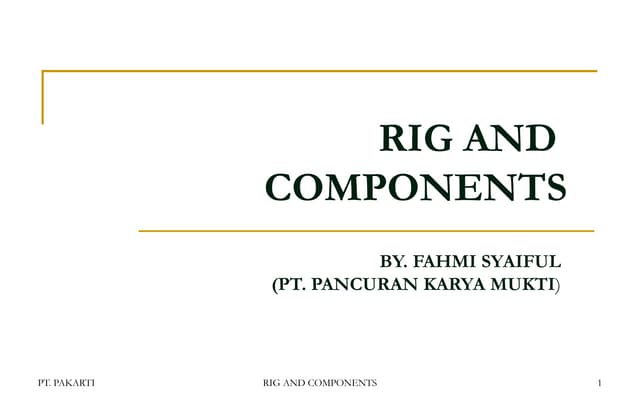 02. drilling rig sistem angkat hoisting system ok | PDF