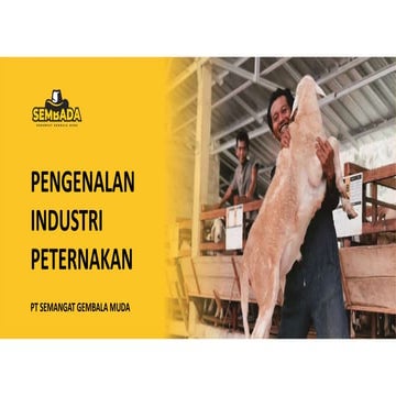 pengenalan tentang industri peternakan sembada | PPTX
