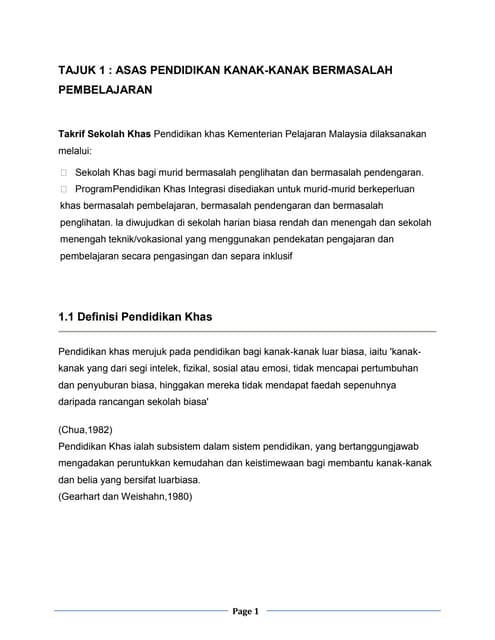 Kanak kanak bekeperluan pendidikan khas | PPTX