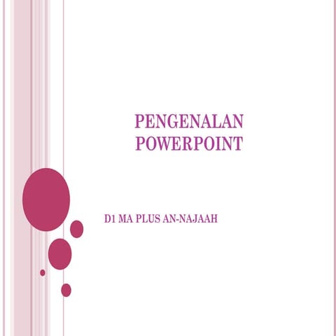 Pengenalan powerpoint | PPT