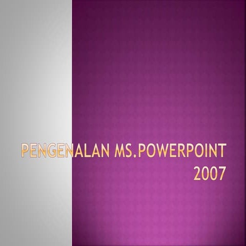 Pengenalan power point | PPT
