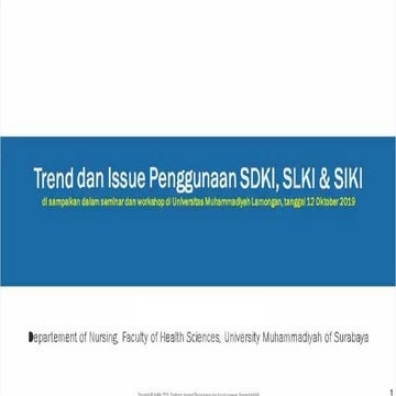 Pengenalan SDKI SLKI SIKI Dokumentasi Keperawatan | PDF