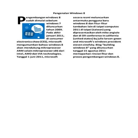 Pengenalan windows 8 | PDF