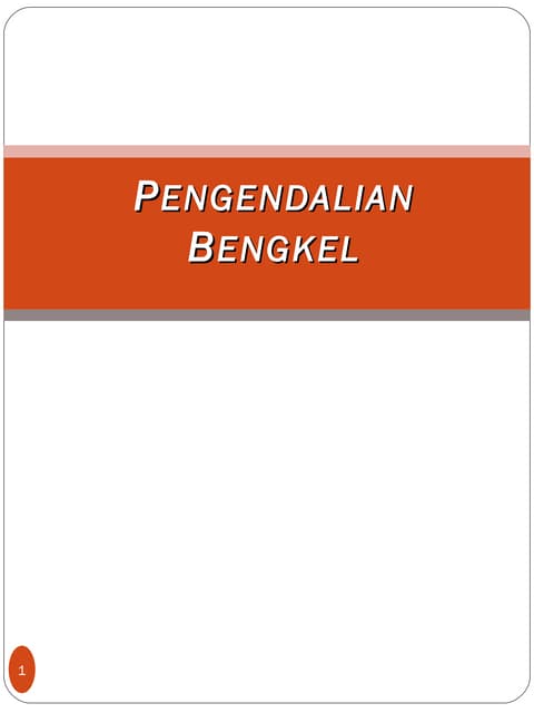 KESELAMATAN BENGKEL | PPT