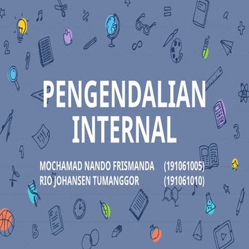 Pengendalian_Internal contoh pengendalian internal | PPTX