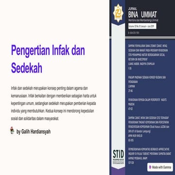 Pengertian infak dan pengertian sedekah. | PPTX