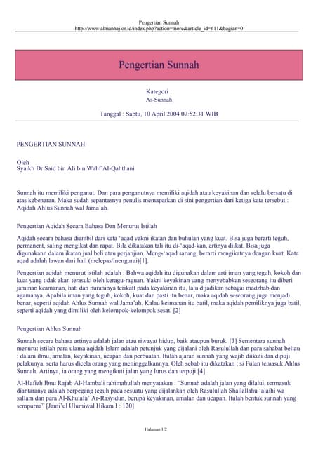 Fungsi as sunnah | PPTX
