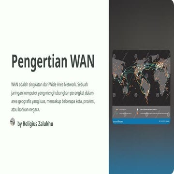 Pengertian-WAN untuk kelas XI Komputer SMK | PPTX