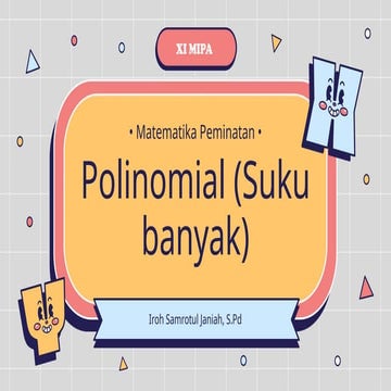 Pengertian dan Operasi Aljabar Polinom.pptx