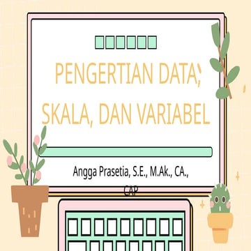 PENGERTIAN DATA DAN SKALA DATA MENURUT SIFATNYA | PPT