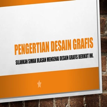 Pengertian desain grafis | PPT