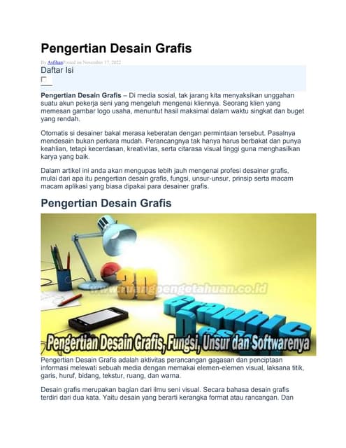 Materi Desain Grafis Lengkap PowerPoint 2025 | PPTX