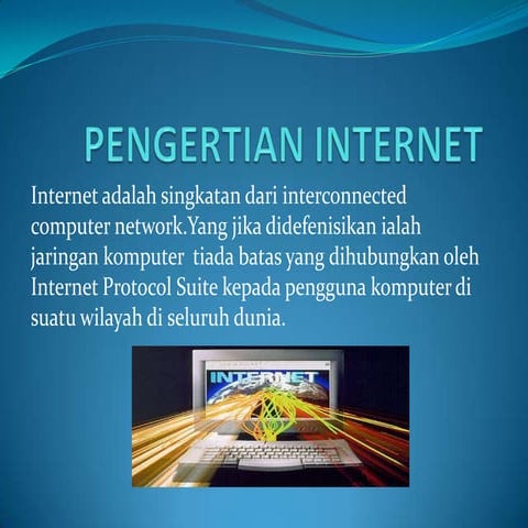 Pengertian internet | PPTX