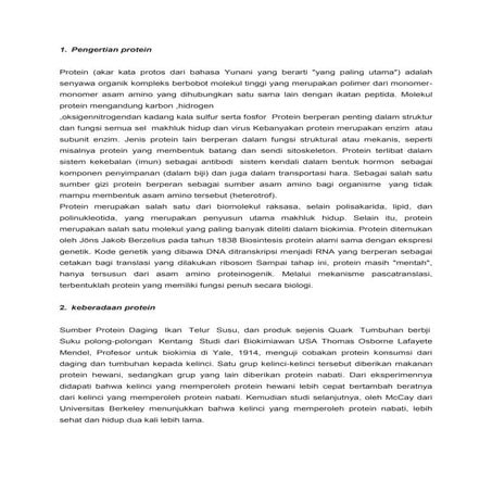 Laporan Biokimia Praktikum Protein: Uji Unsur-Unsur Protein, Uji ...
