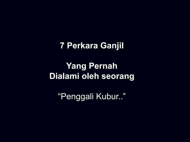 Penggali kubur | PPT