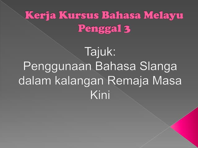 Variasi bahasa(bahasa mesra dan bahasa pasar) | PPTX