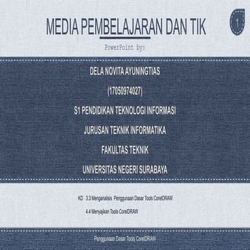 Penggunaan Dasar Tools CorelDRAW | PPTX