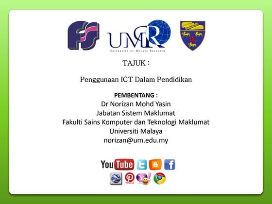 Kegunaan ict dalam bidang pendidikan | PPTX