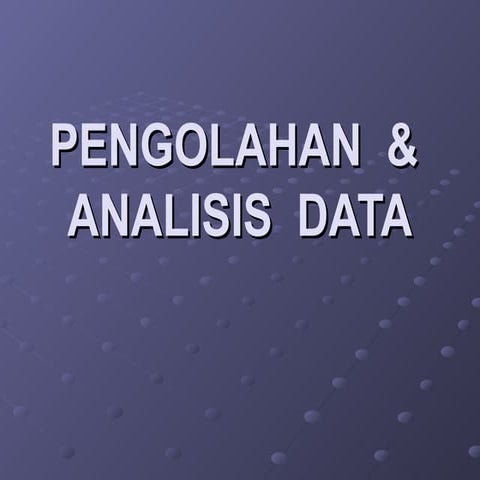 pengolahan data mata kuliah di perkuliahan punya tania | PPT