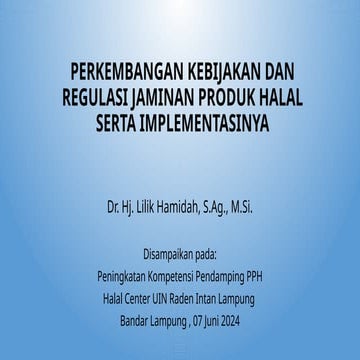 Penguatan P3H LP3H-UINRIL Lampung Indonesia.pptx