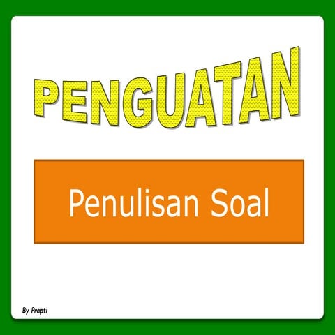 Penguatan Penulisan Soal-OK SMP di Kota.pptx