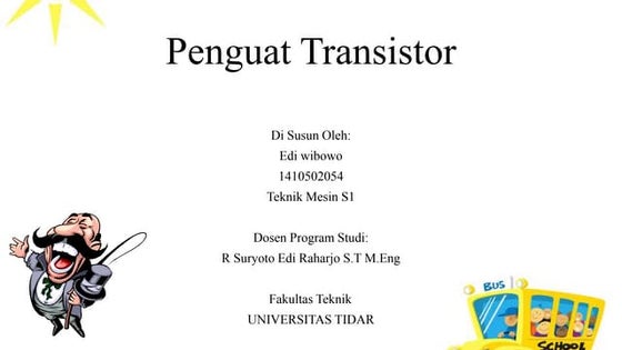 Penguat Transistor | PPTX