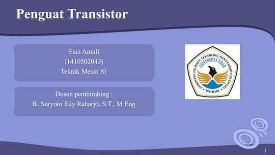 Penguat Transistor | PPTX