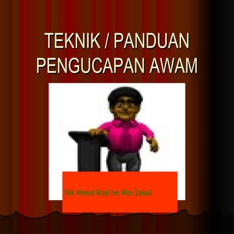 Pengucapan awam new | PPT