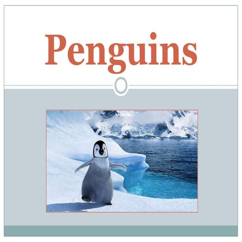 Penguins | PPTX | Birds | Pets