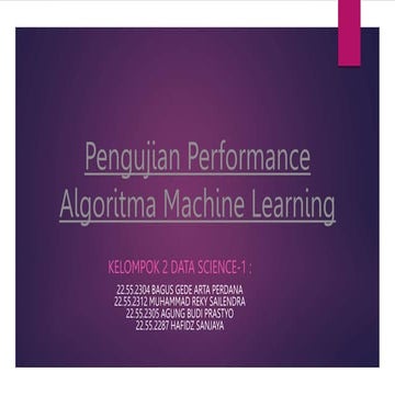 Pengujian Performance Algoritma Machine Learning.pptx