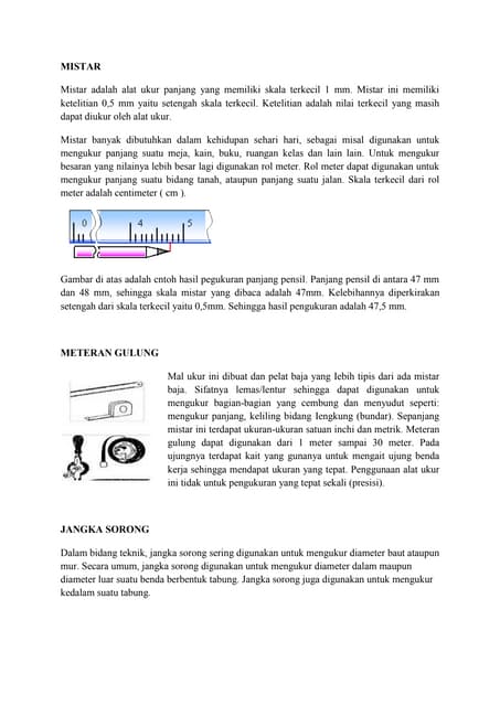 Mikrometer sekrup | PPTX