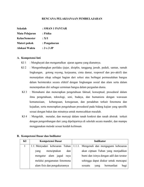 Modul Ajar Pengukuran untuk Kelas VII Semester I | PDF