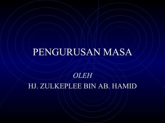 Pengurusan masa | PPT