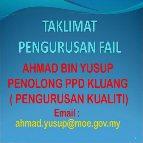 Pengurusan fail | PPT