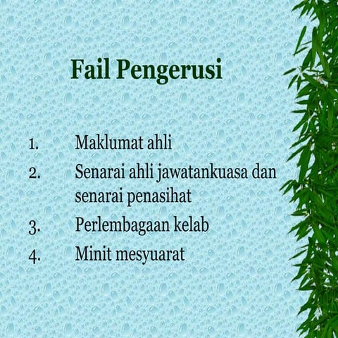pengurusan fail dan bagaimana memulakan pembentukan fail kokurikulum.ppt