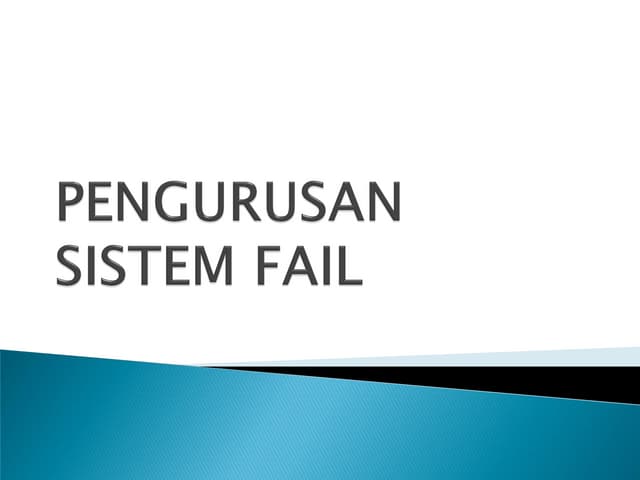 Panduan pengendalian fail | PDF