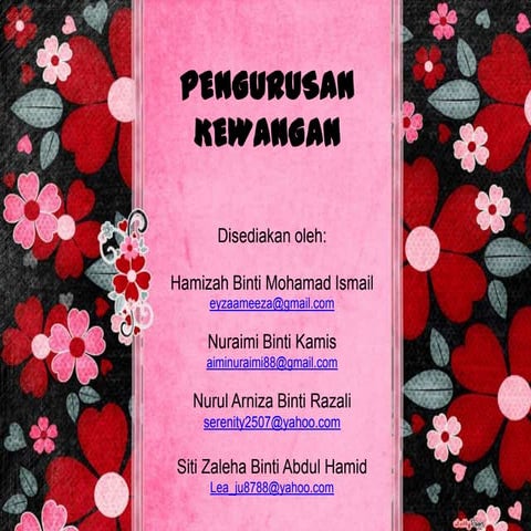 Slide Pengurusan Kewangan Full Version | PPTX