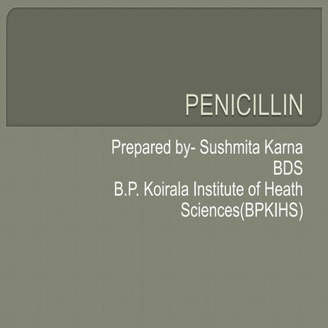 Penicillin | PPT