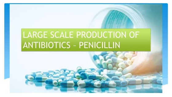 Production of Penicillin by Fermentation | PPTX | Chemistry | Science