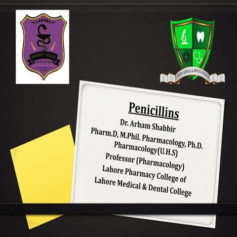 Penicillins (ANTIBIOTICS) | PPTX