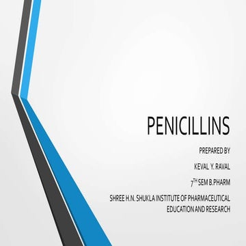 Penicillins | PPTX
