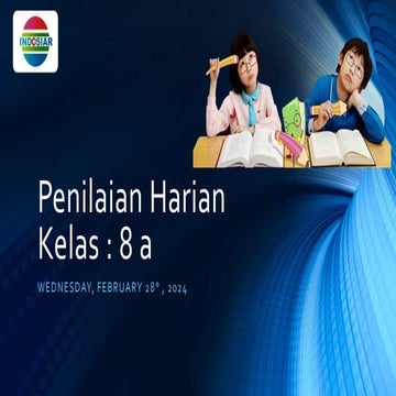 Penilaian Harian Pertama Kelas 8 SMP/MTs.pptx